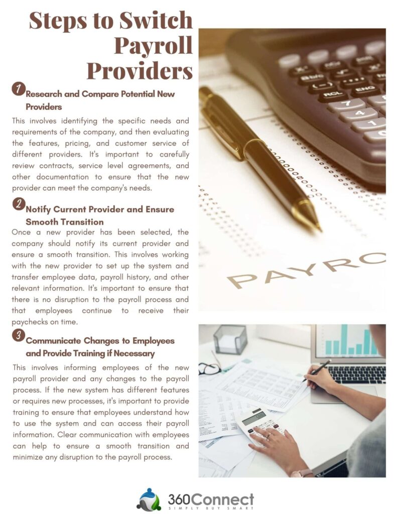 8 Reasons to Switch Payroll Providers | 360Connect