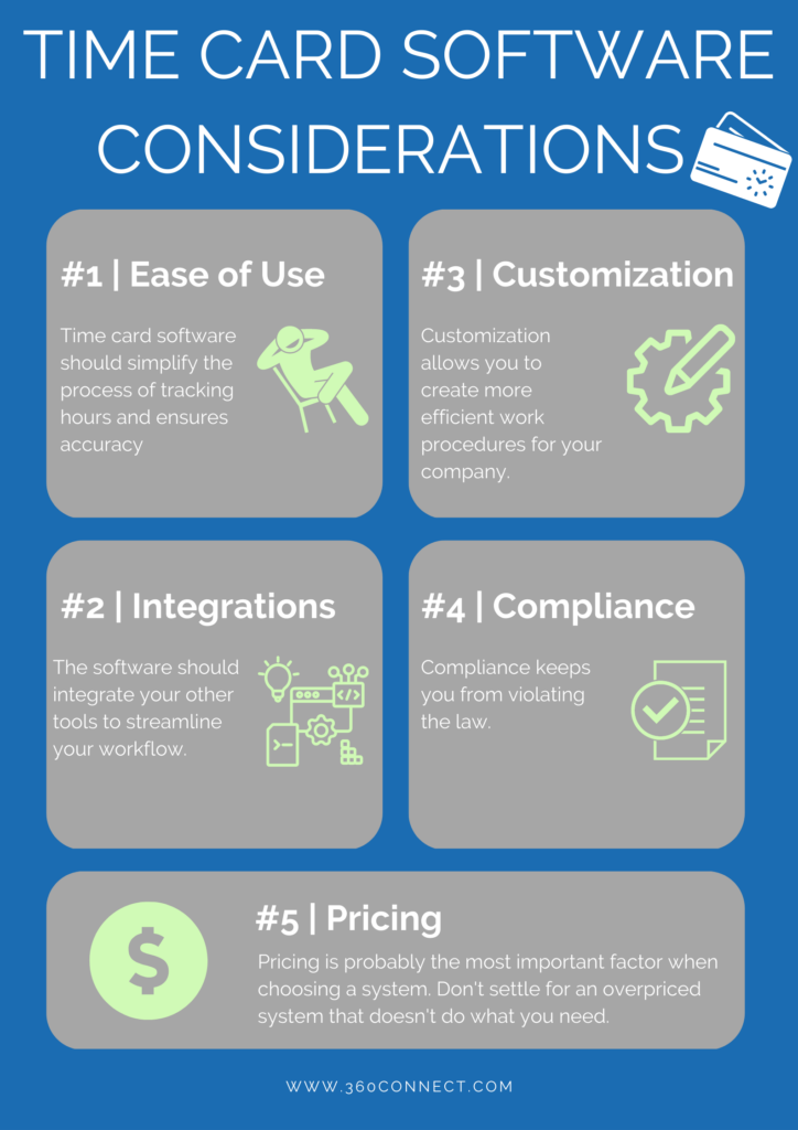 The 5 Best Time Card Software | 360Connect