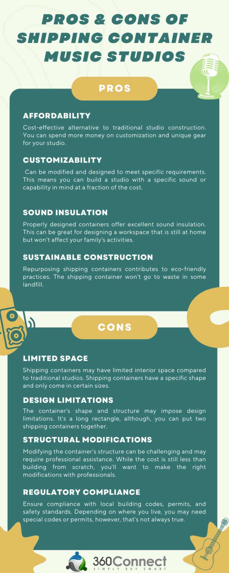 The Ultimate Guide to Shipping Container Music Studios | 360Connect