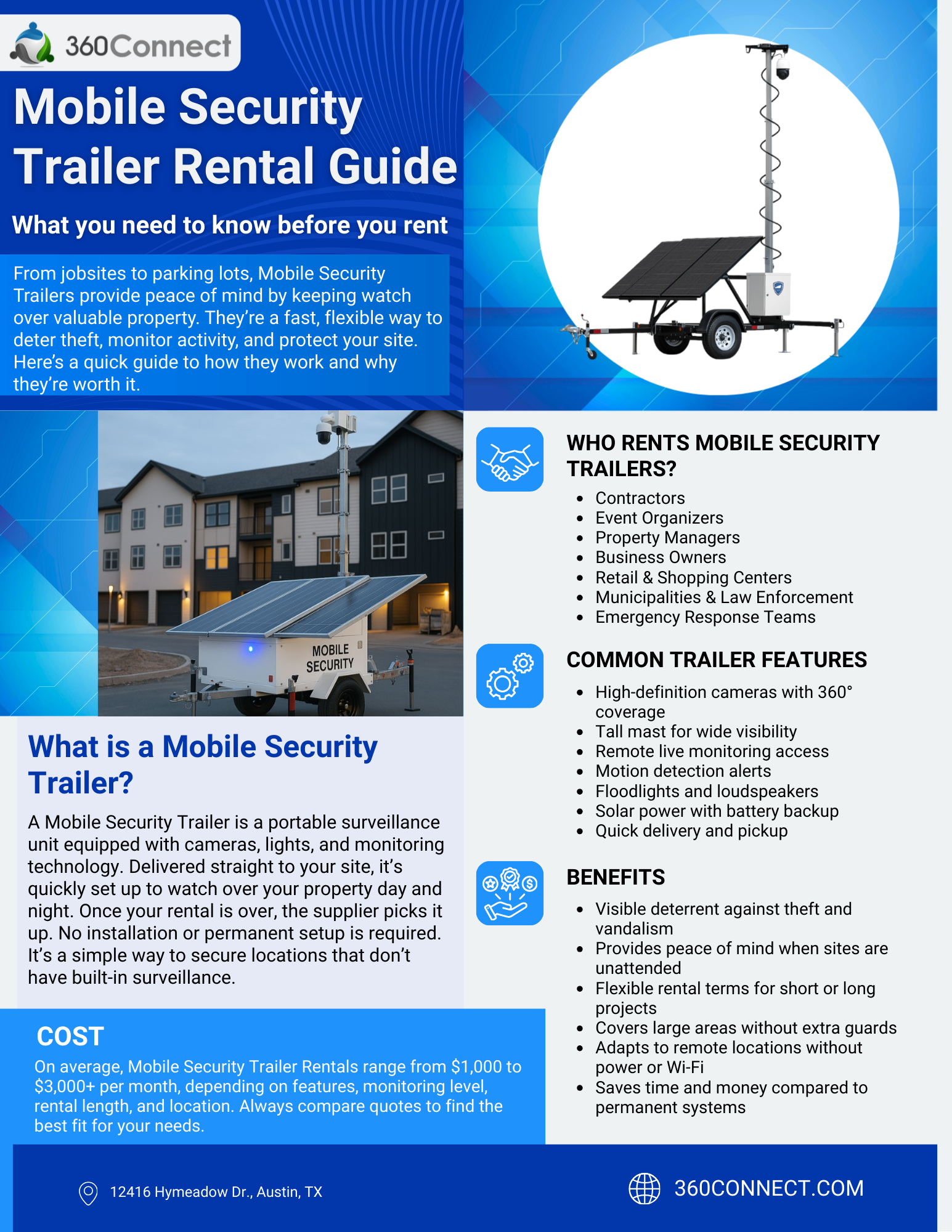 Mobile Security Trailer Rental Guide | 360Connect